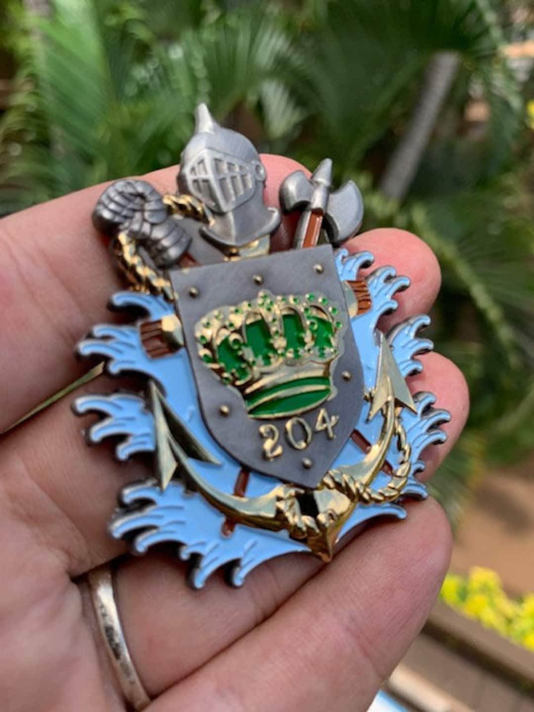 Beautiful Navy Chief LCS Crew 204 Royal Punch CPO Challenge Coin - Etsy