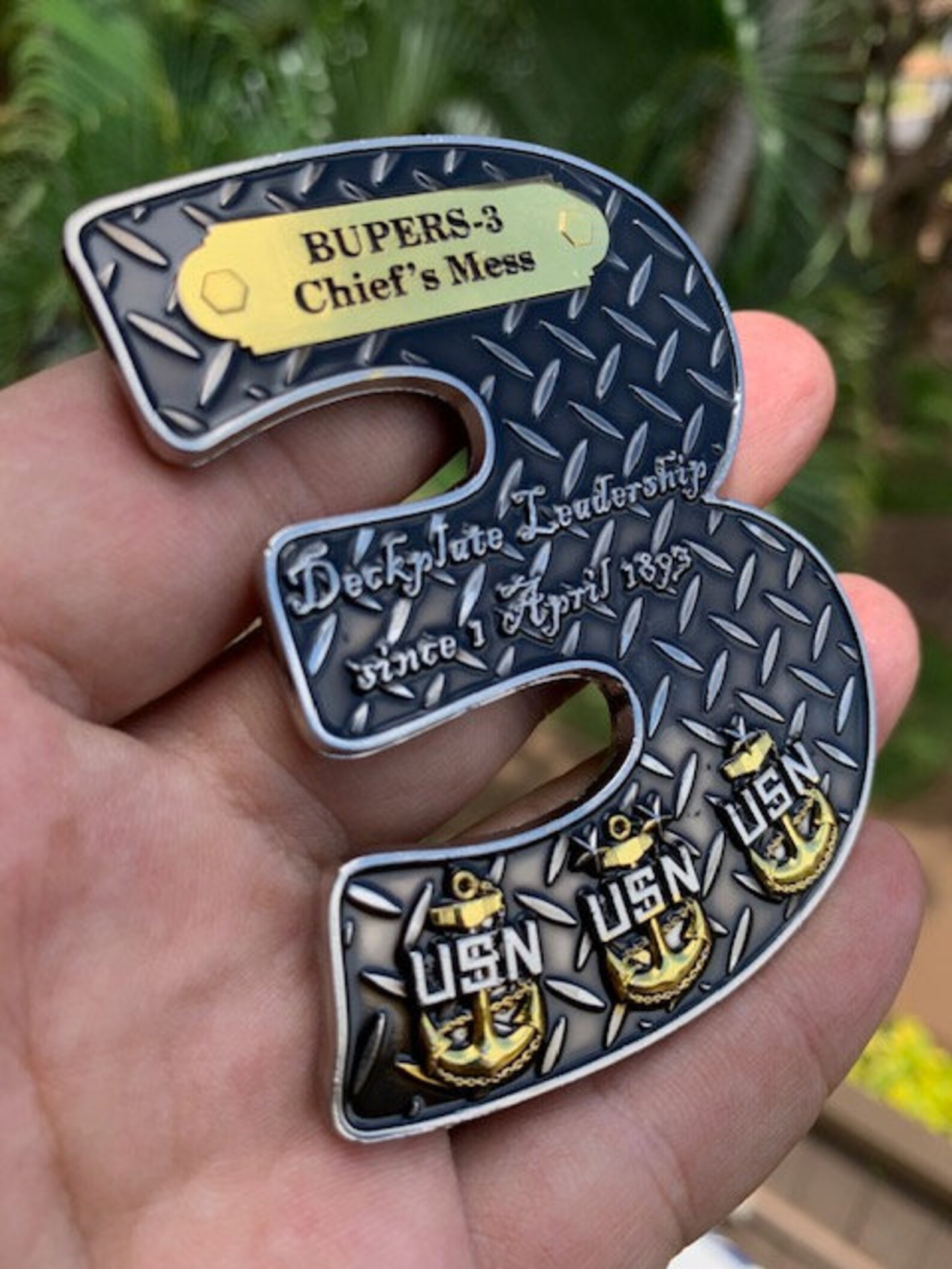 Beautiful Navy Chief BUPERS 3 CPO Challenge Coin - Etsy