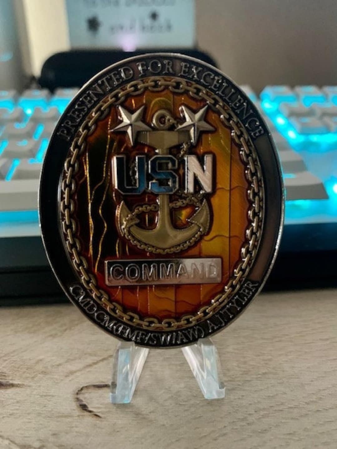 Beautiful Command Master Chief CMC CPO Challenge Coin - Etsy