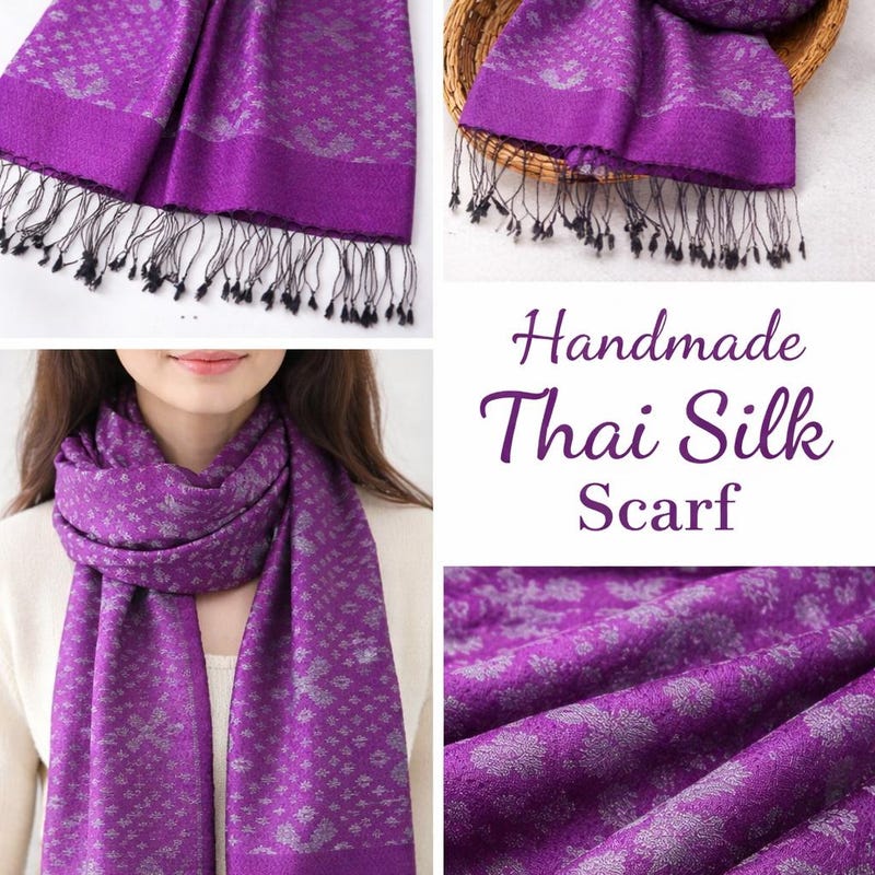 Thai Silk Scarf - Etsy