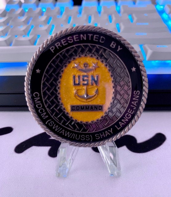 Beautiful Navy Chief USS Vella Gulf CMC CPO Challenge Coin - Etsy