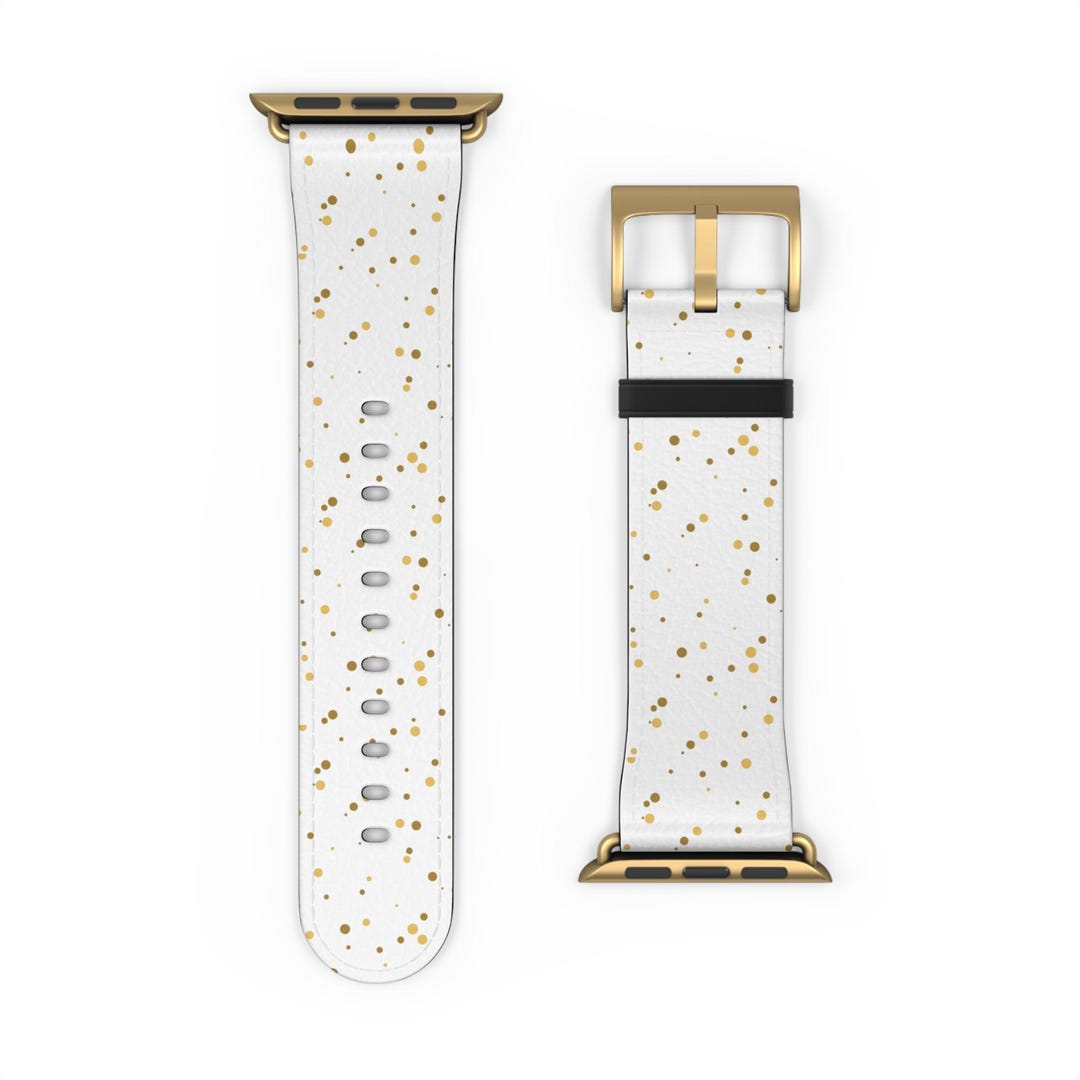 Gold Confetti Apple Watch Band | Gold Dots Apple Watch Strap | Gold and ...