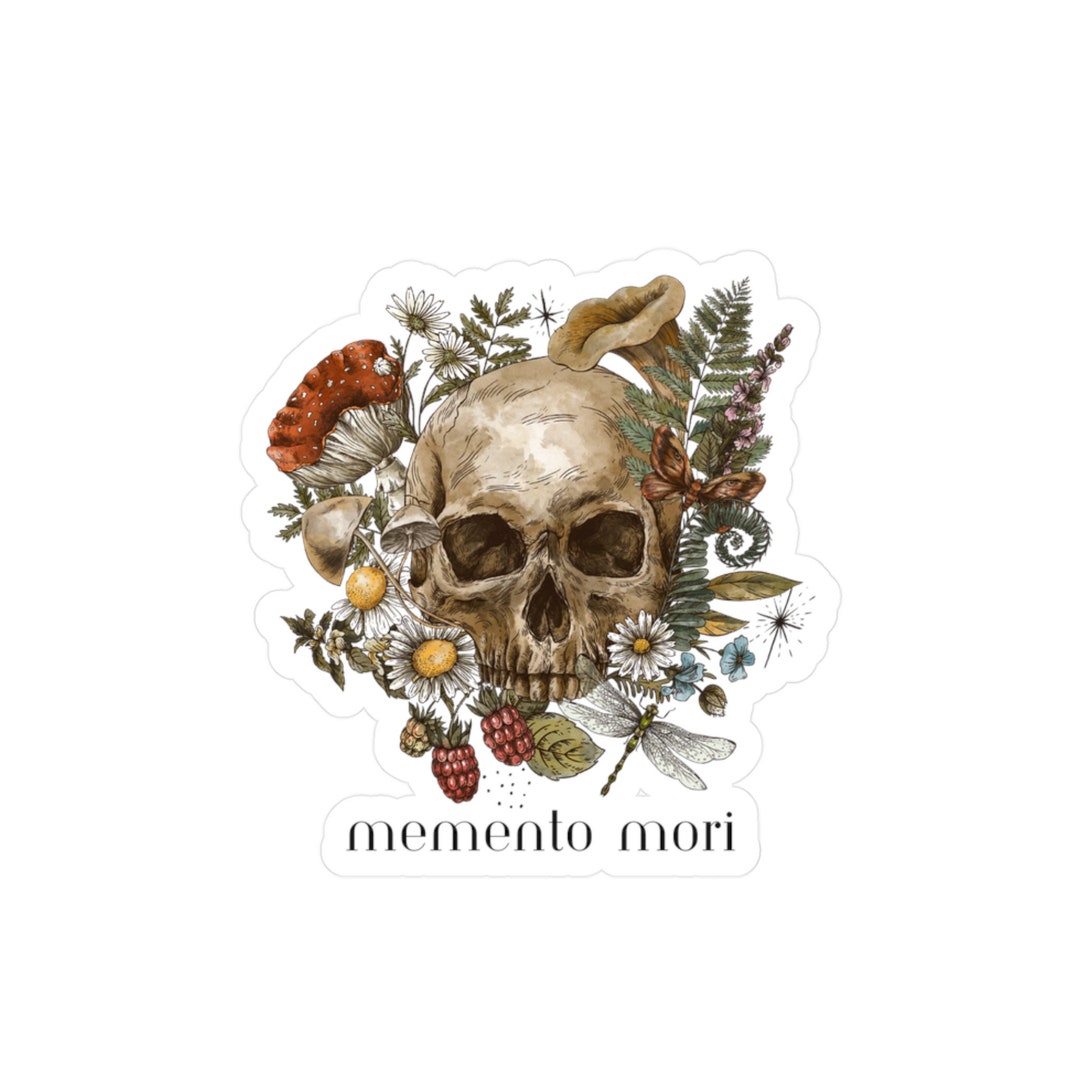 Memento Mori-remember Your Death--kiss-cut Vinyl Decals, Skull Stickers ...