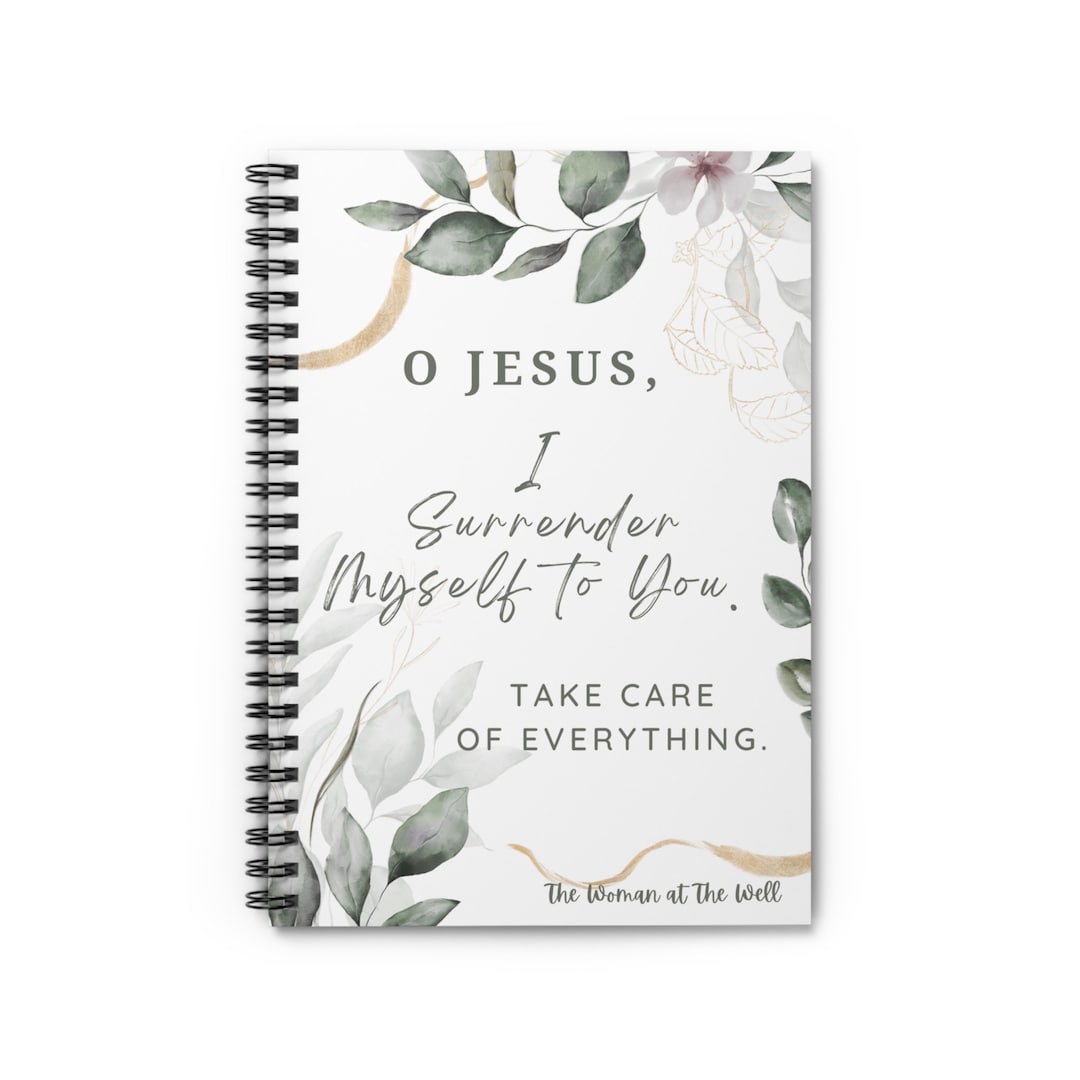 Surrender Prayer Spiral Notebook Surrender Novena Prayer Journal ...