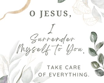 The Surrender Novena Printable Prayer, Instant Download, Catholic ...