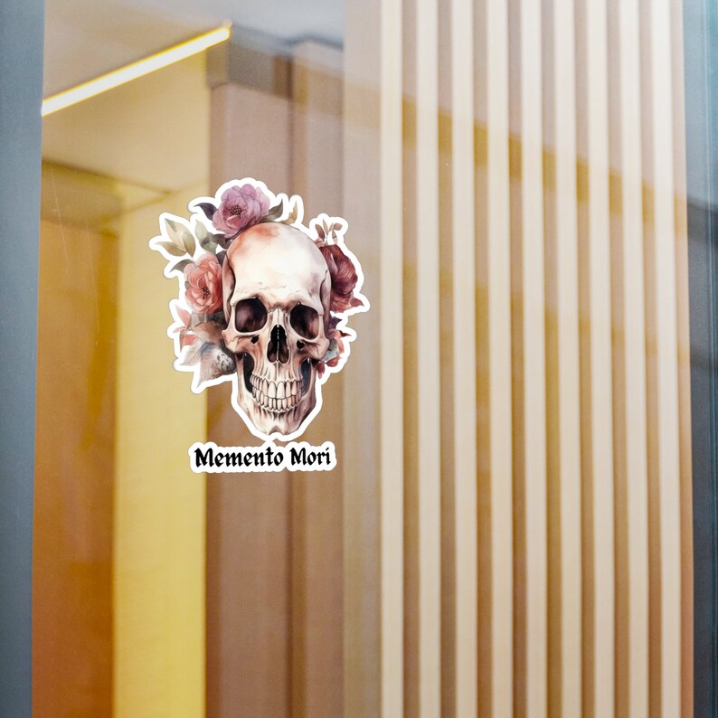 Memento Mori Kiss-cut Vinyl Decals, 4 Sizes, Catholic Vinyl Stickers - Etsy