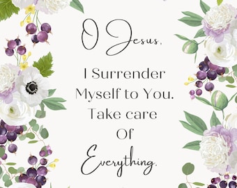 Surrender Novena Print - Etsy