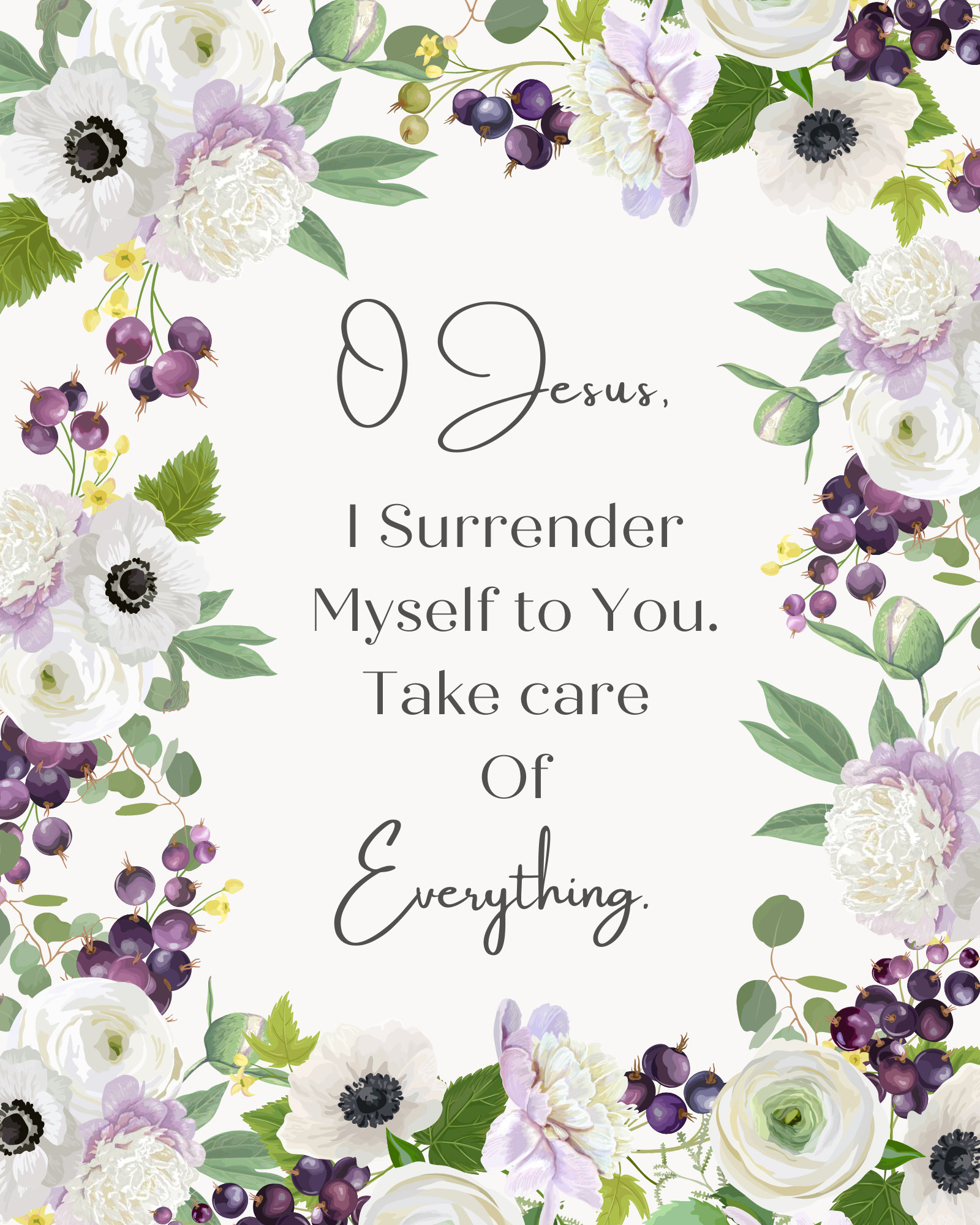 Surrender Novena Prayer Digital Download, Catholic Print, Christian ...