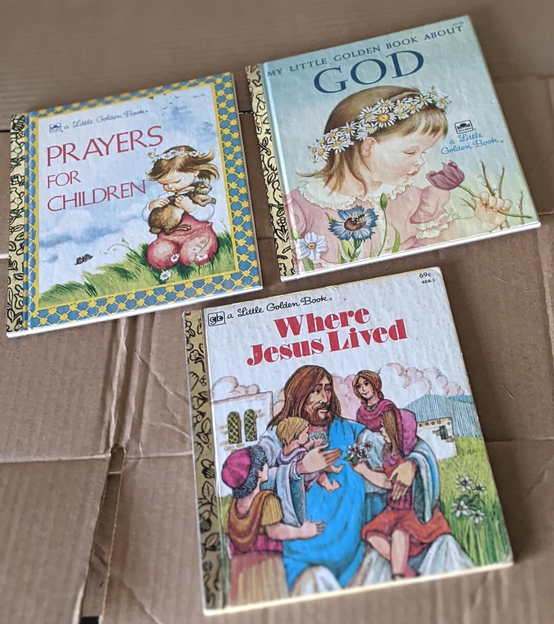 3 Vintage Little Golden Books Religious Christian Childrens Books Lot ...