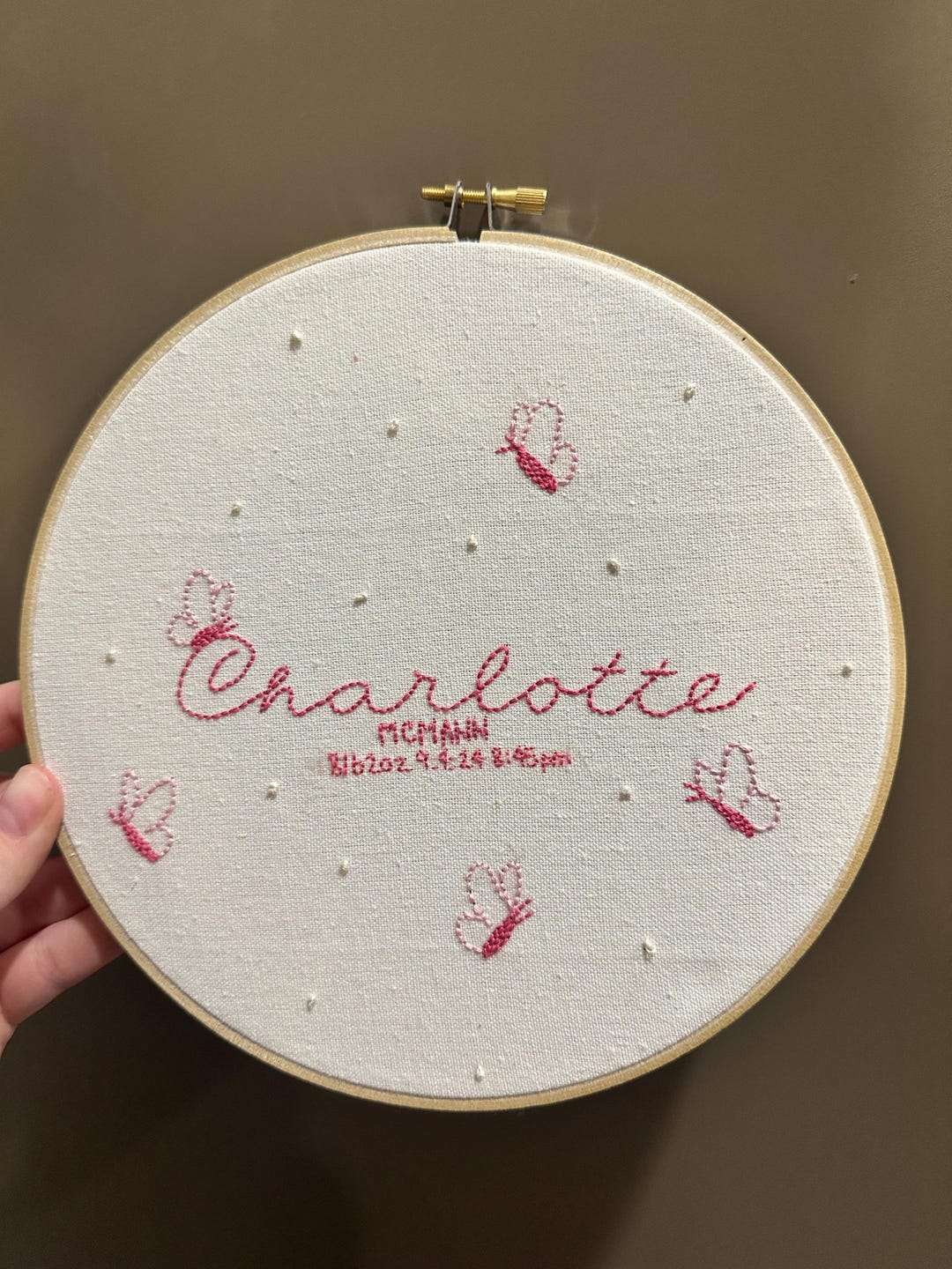 Custom Hand-made Embroidery Names - Etsy