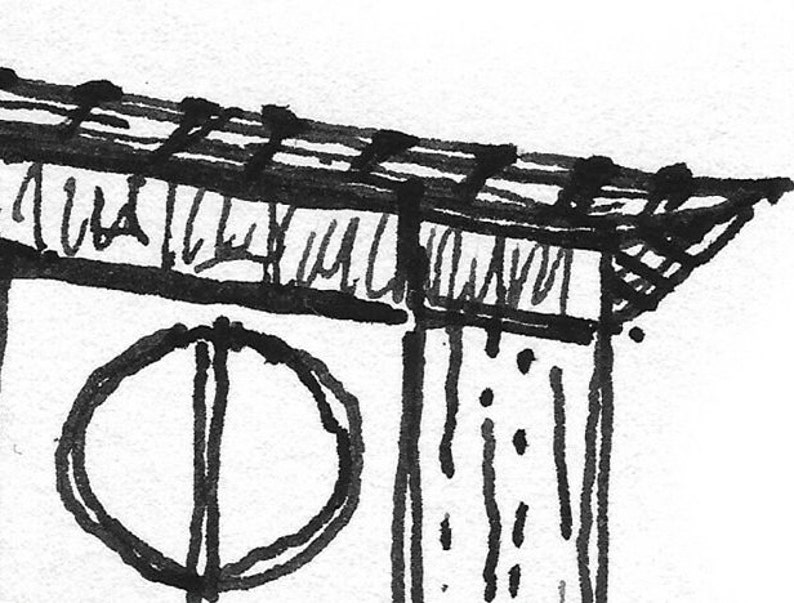 Architecture Art || Japanese Dojo ||urban Sketch Décor || Digital Print ...