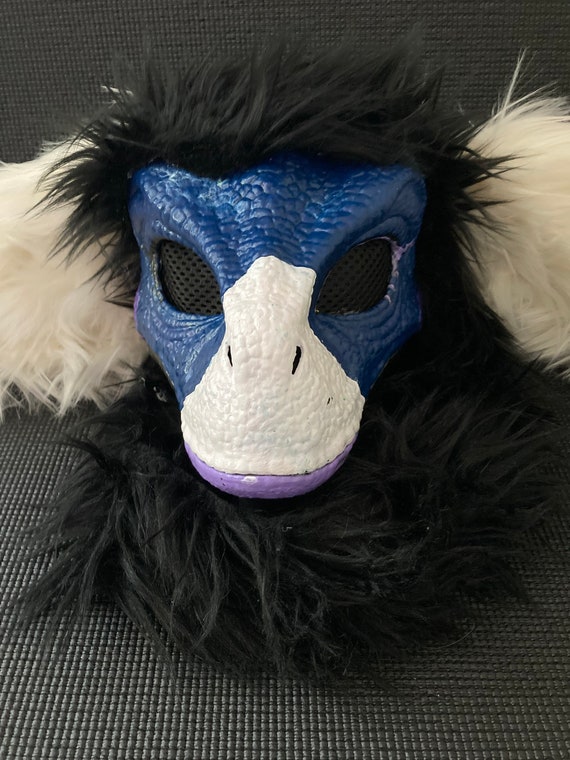 Fully Furred Dino Mask Pre-made - Etsy