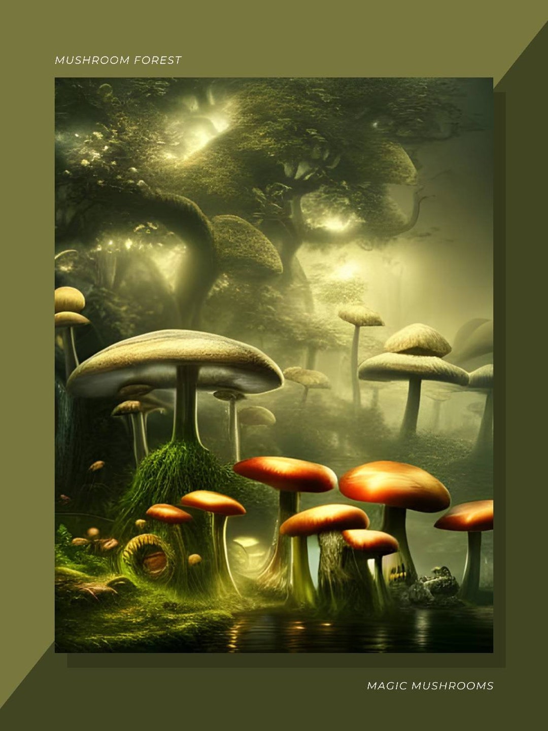 Magic Mushrooms Wall Art Printable Poster Digital Downloadable Junk ...