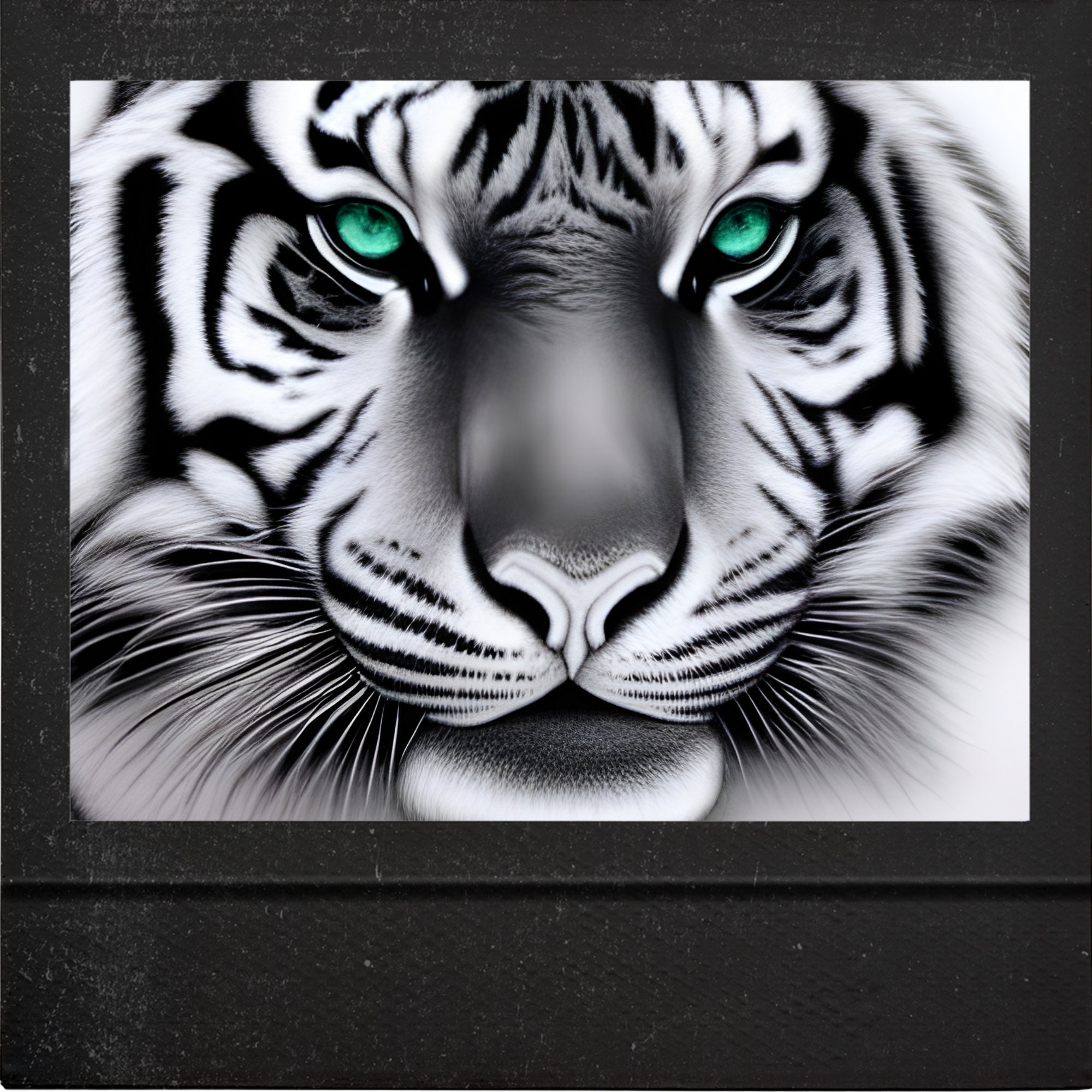 White Tiger Printable Poster Digital Downloadable Print - Etsy Australia
