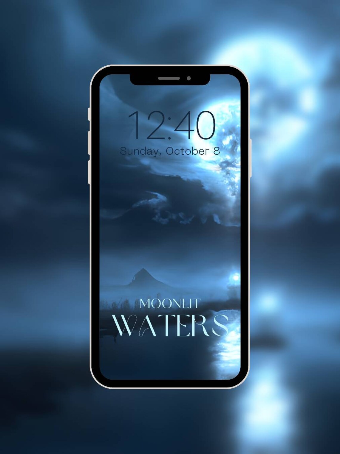 Moonlit Waters Wall Art Printable Poster Digital Downloadable Print ...