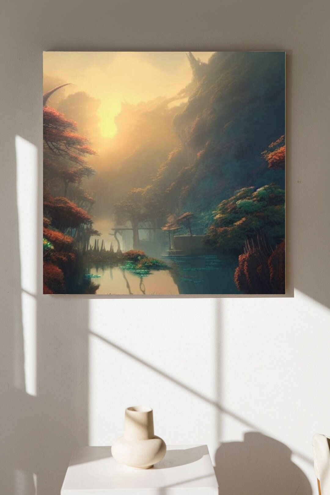 Nature Digital Art Printable Download Home Decor Studio Ghibli Fantasy ...