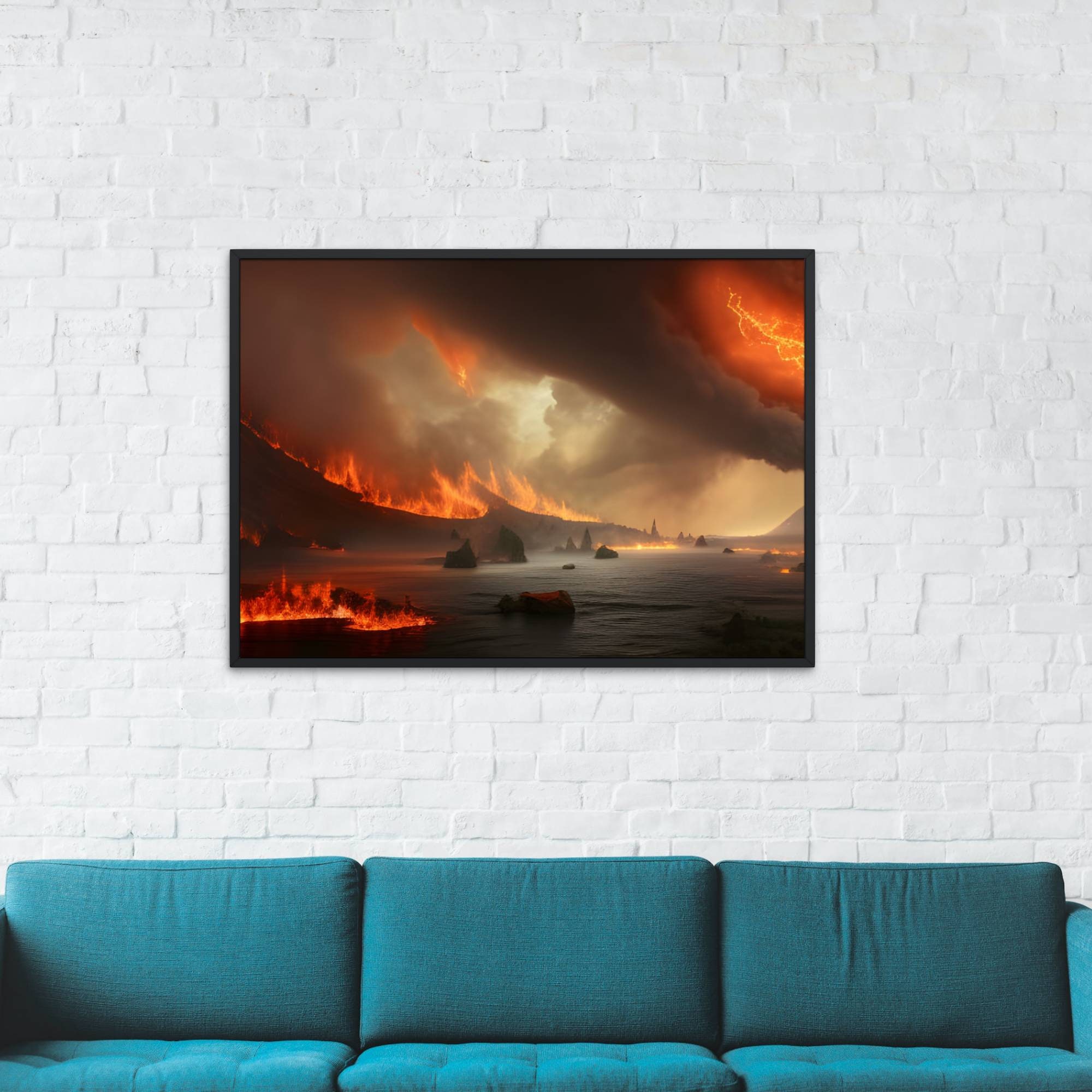 Forest Fire Natural Disasters Printable Poster Digital Downloadable ...