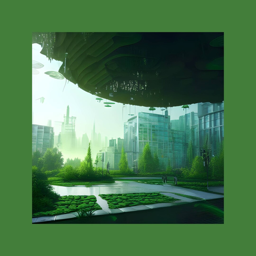 Sustainable Cities Art Printable Poster Digital - Etsy