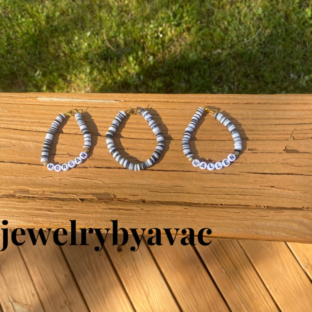 Morgan Wallen 3 Piece Set Clay Bead Bracelet - Etsy