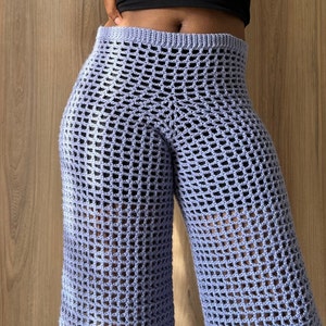 Crochet Mesh Pants | Beach Pants Pattern - Etsy