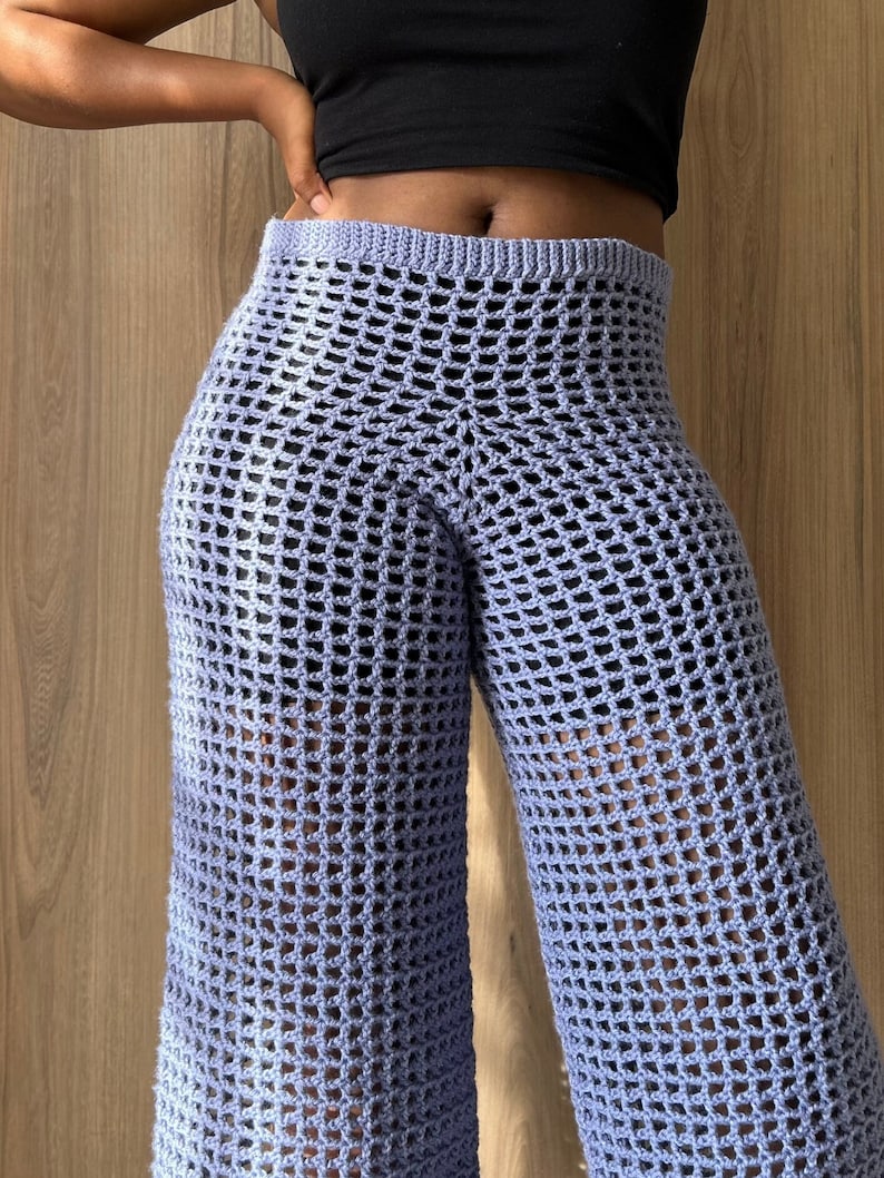 Crochet Mesh Pants Beach Pants Pattern - Etsy