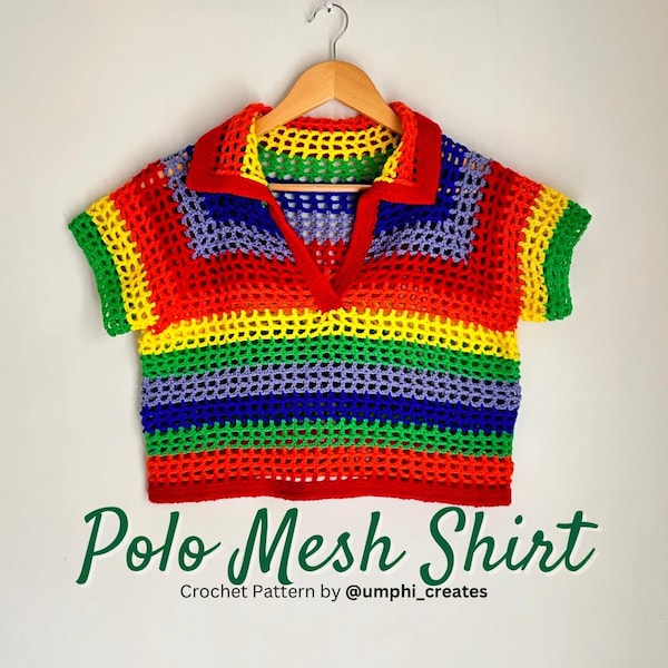 Crochet Polo Shirt Pattern - Etsy