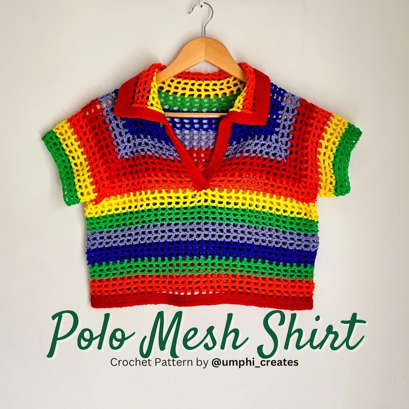 Crochet Polo Shirt Pattern - Etsy