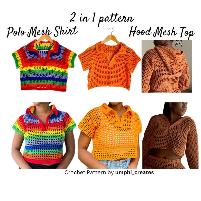 Crochet Polo Shirt Pattern - Etsy