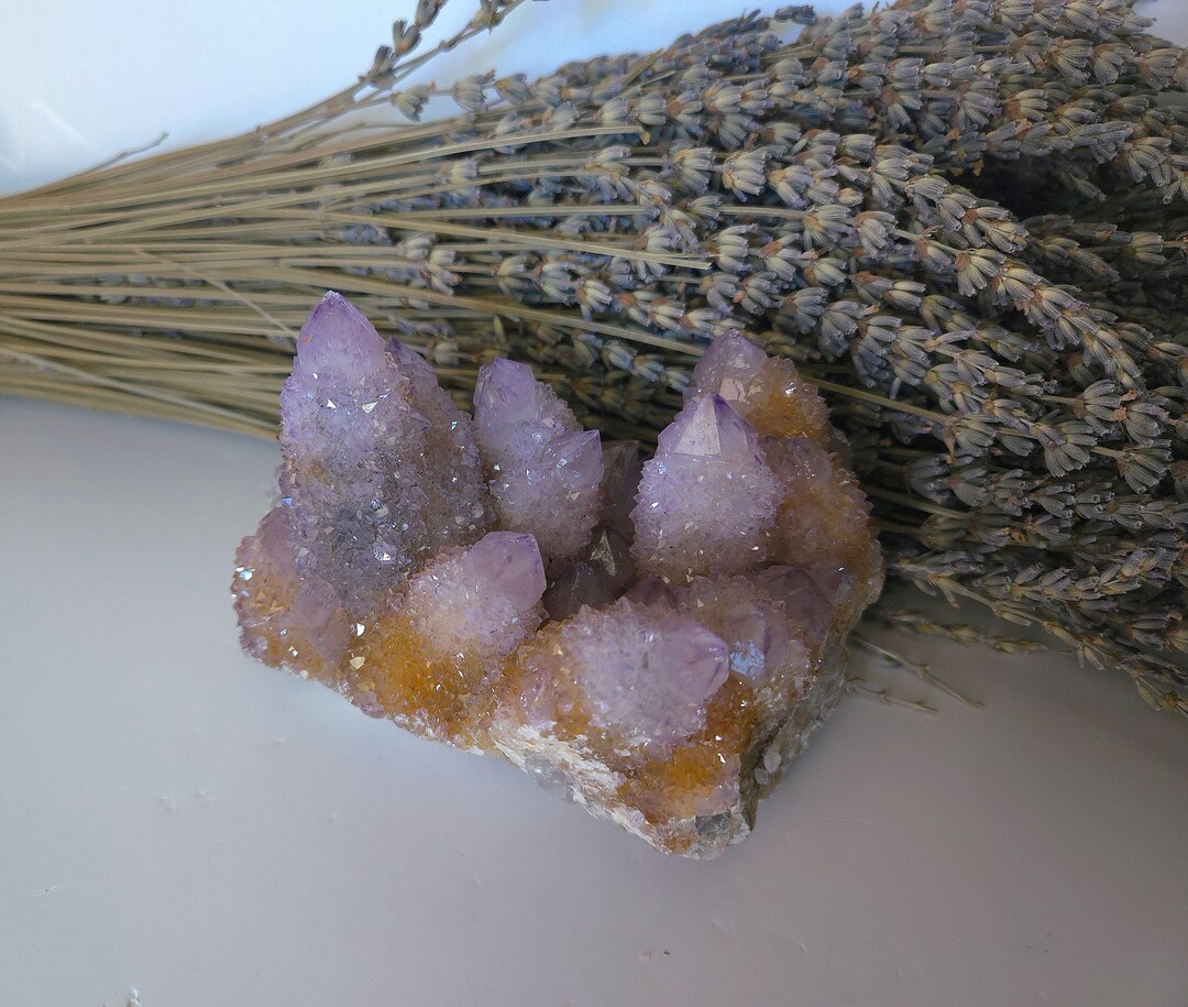 XL Grade A Lavender Spirit Quartz With Goethite Inclusions - Etsy