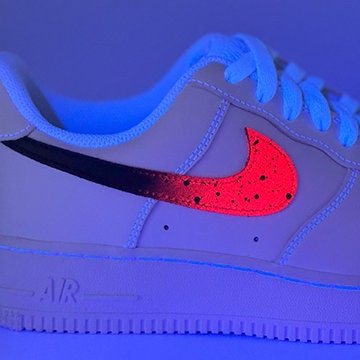 Neon Splatter AF1 Shoes Any Neon Color, Custom Sneakers, Custom Shoes ...