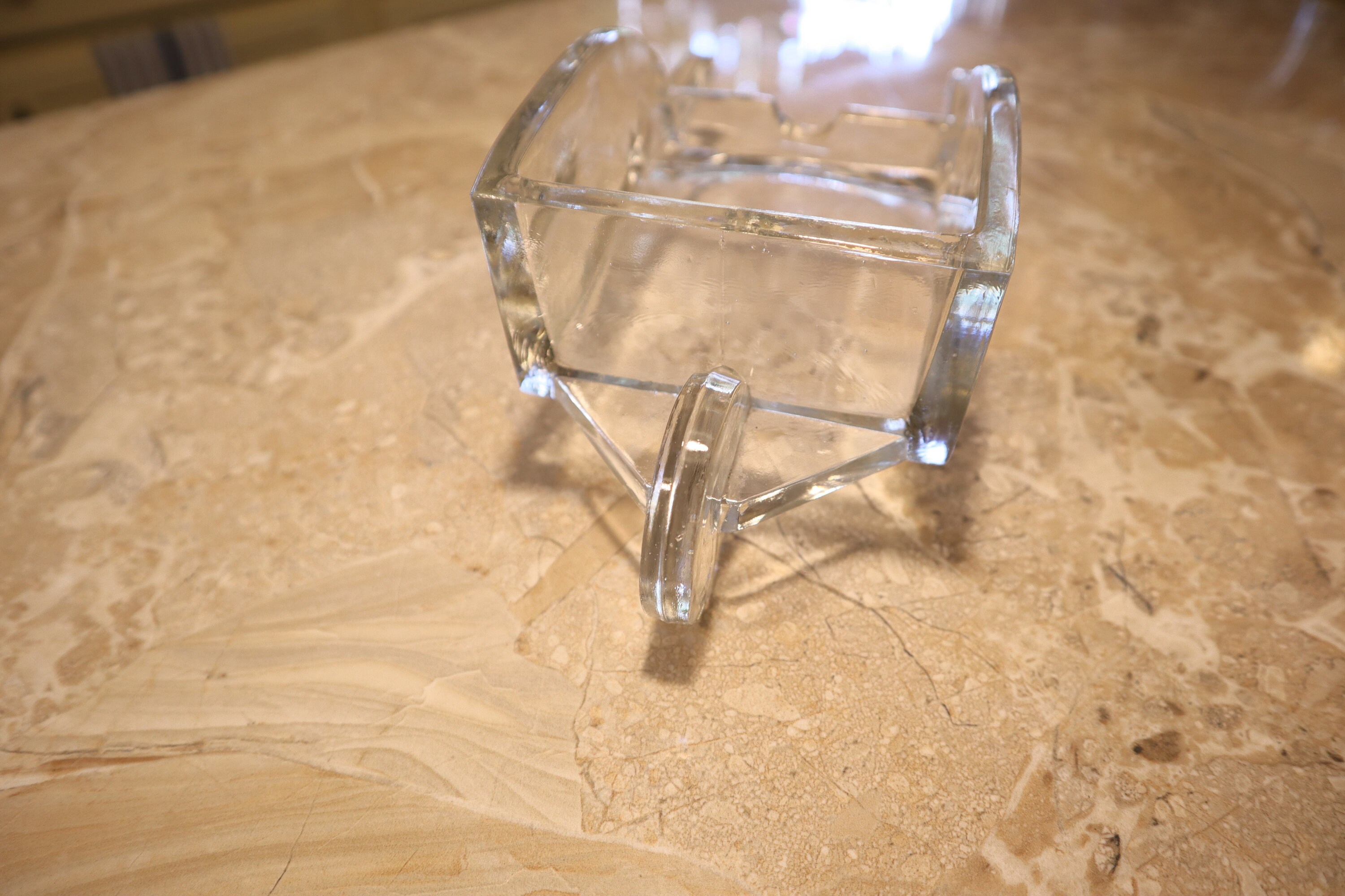 Vintage Midcentury Clear Glass Wheel Barrow - Etsy