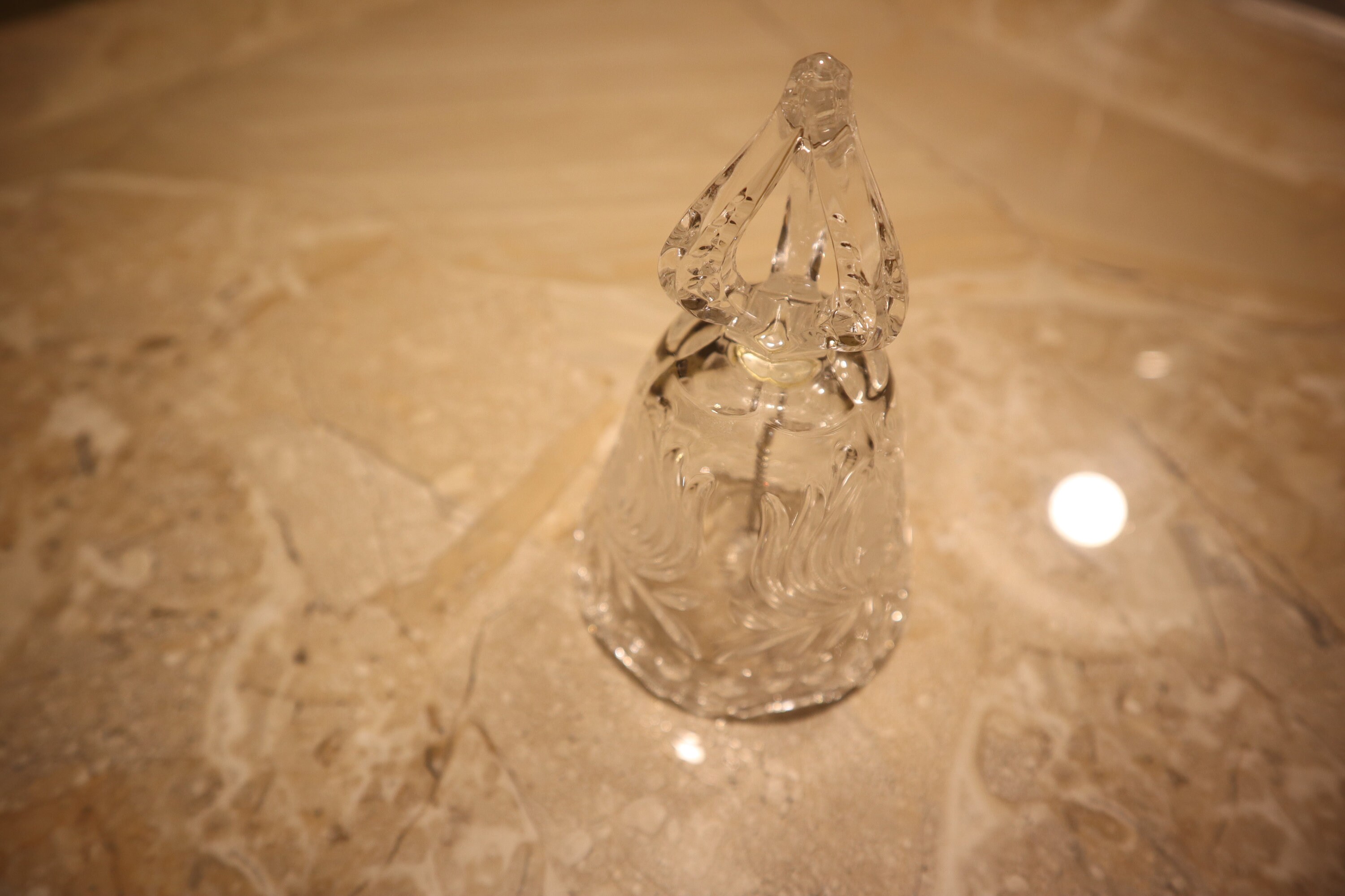 Vintage EAPG Cut Glass Bell W/ Glass Clapper - Etsy