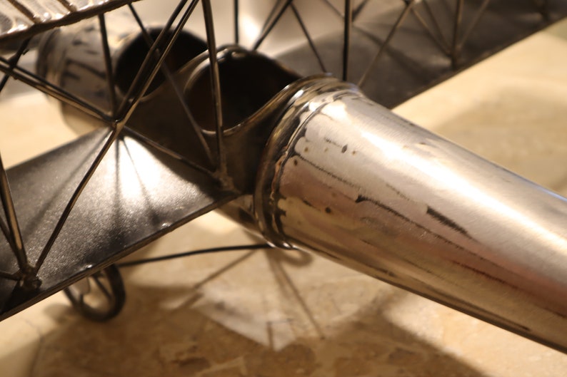 Vintage Large Metal Biplane 2-passenger Model Airplane - Etsy