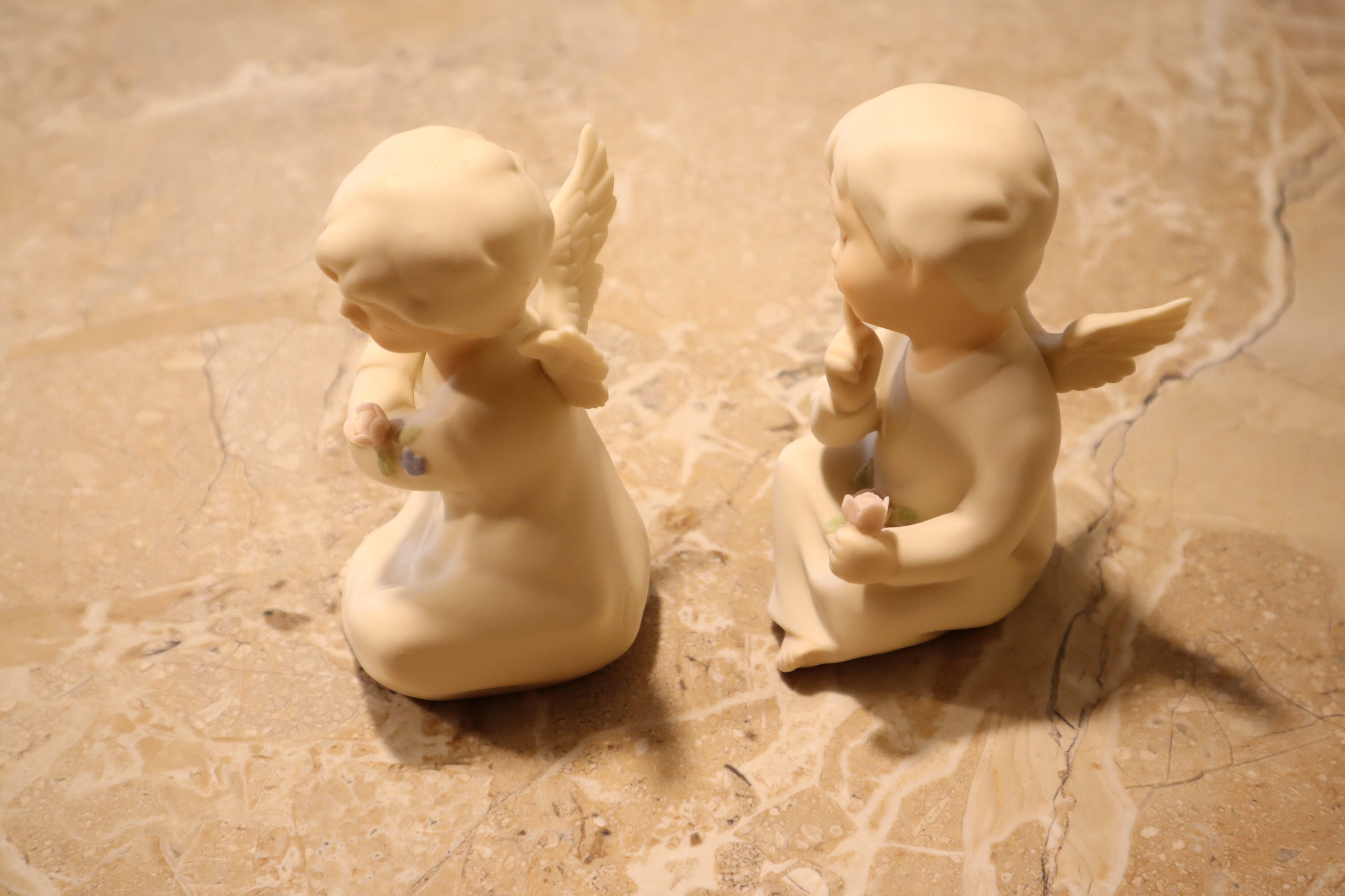 Homco Japan Vintage Angel Porcelain Figurines Pair - Etsy