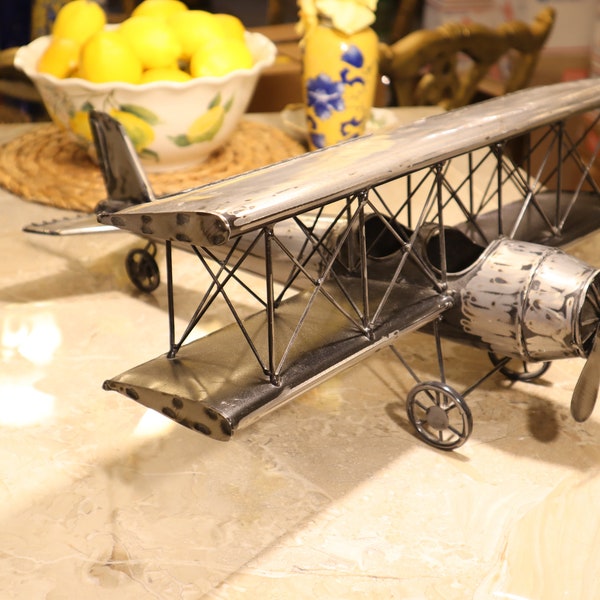 Biplane Metal Decor - Etsy