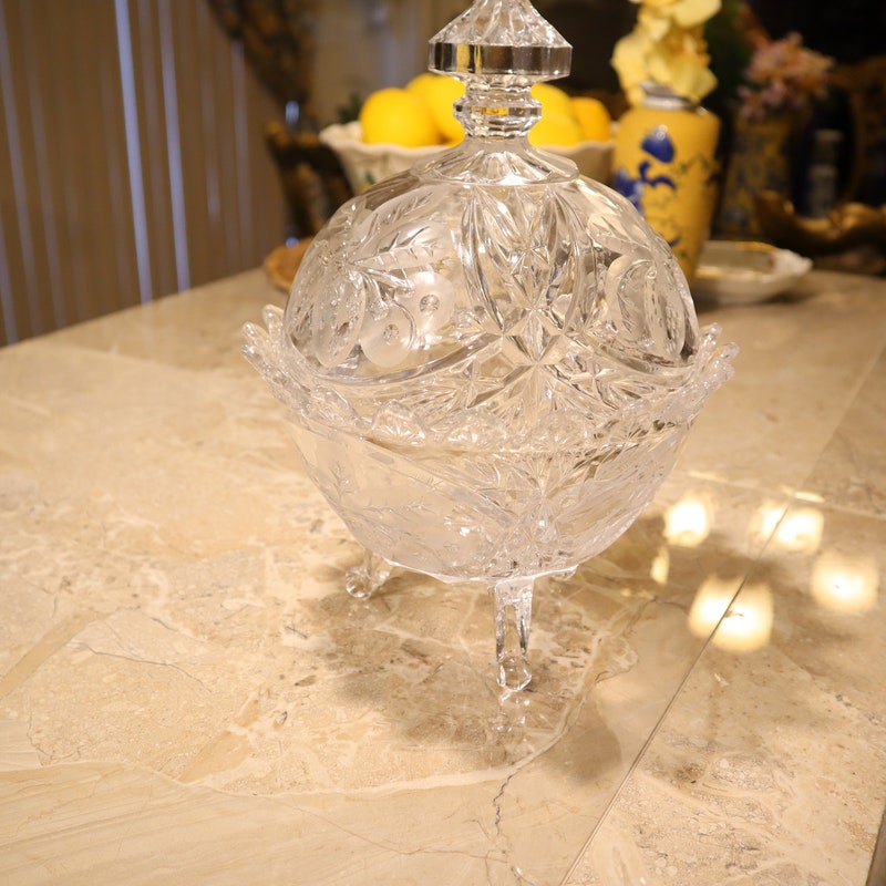 Crystal Candy Dish - Etsy