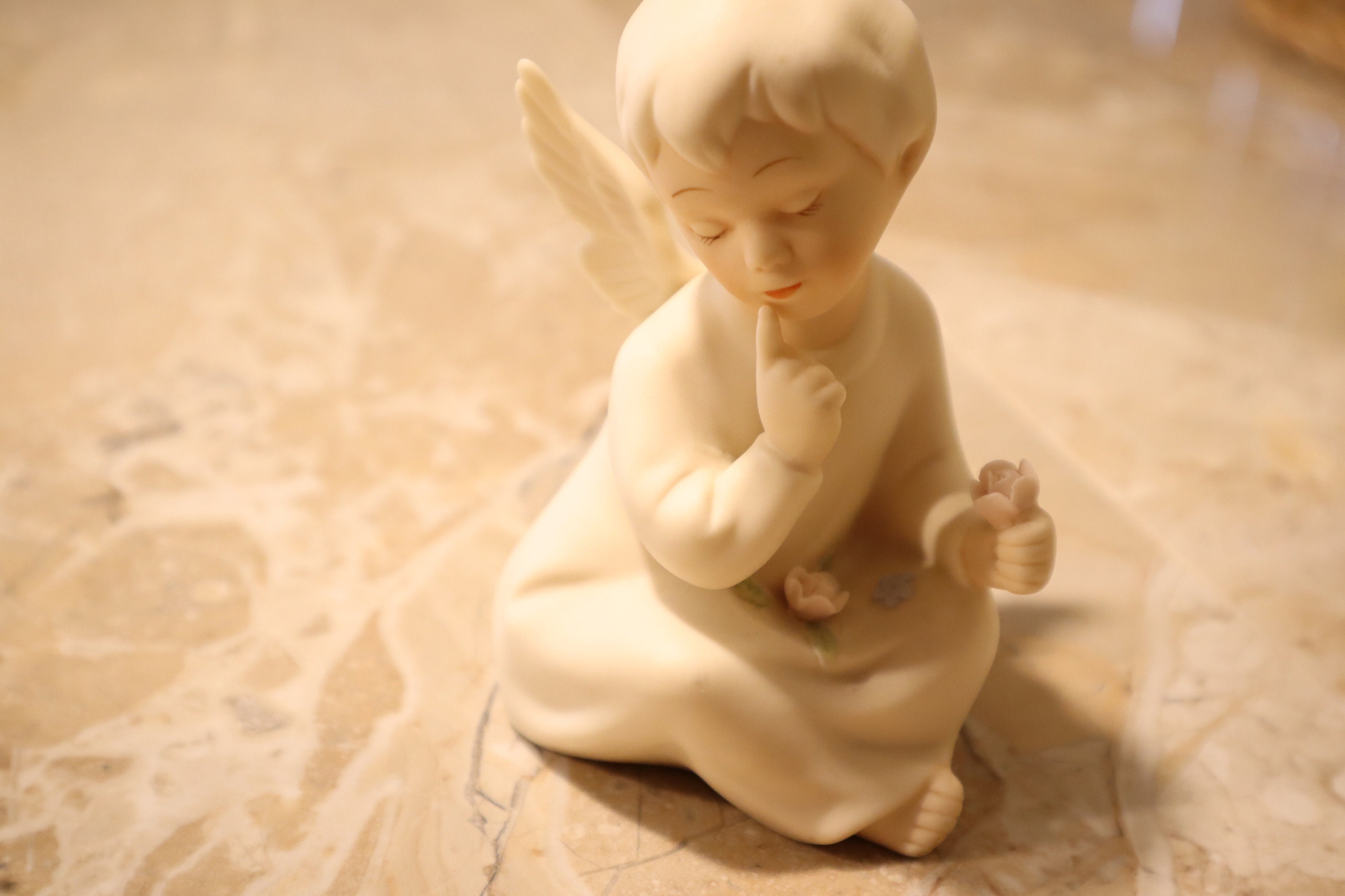 Homco Japan Vintage Angel Porcelain Figurines Pair - Etsy