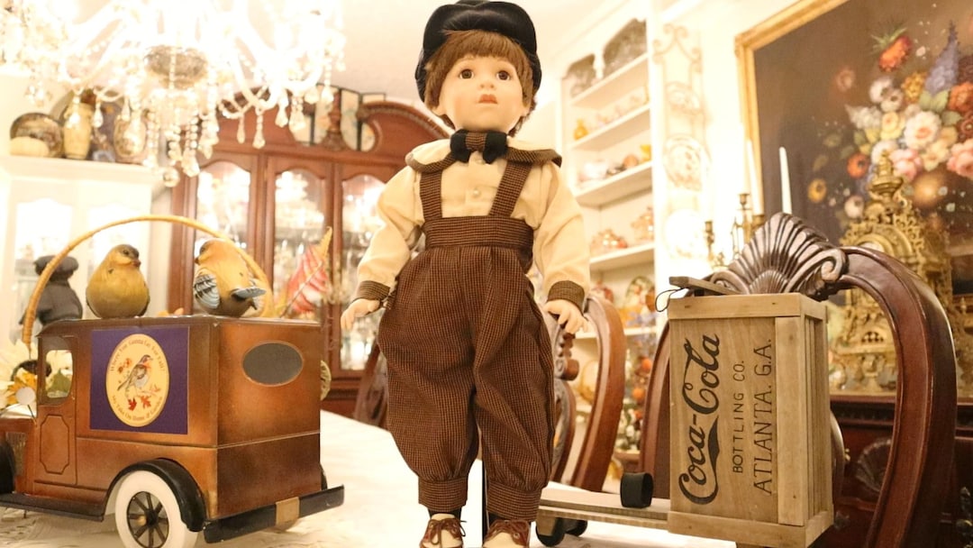 Vintage Coca Cola Kids Heirloom Series Porcelain Doll Danny With ...