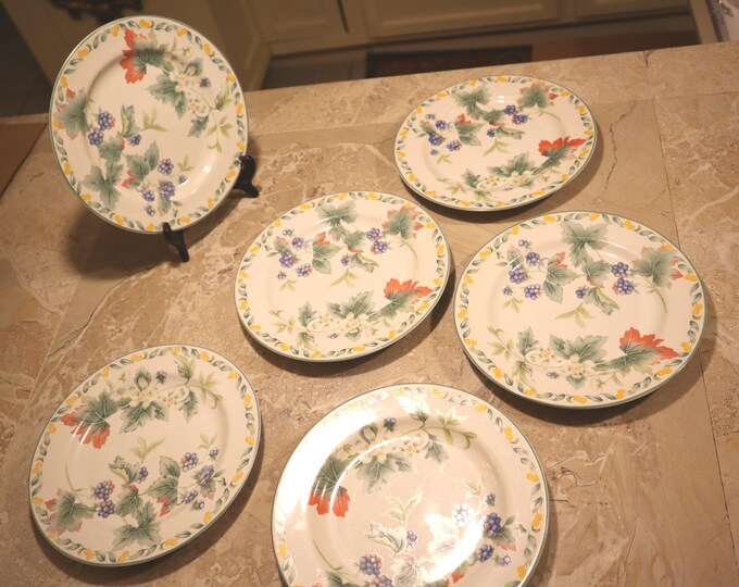 6 Vintage Avon Fruit Plates Set 8 Inch by Julie Pople - Etsy
