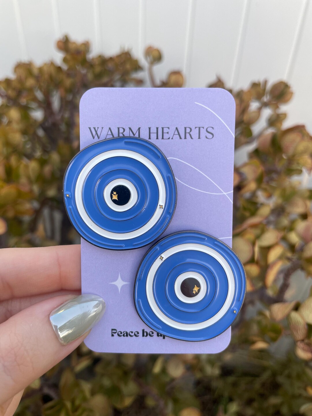 Evil Eye Pin 2 Pack, One for You and One for Your Bestie, Protection ...