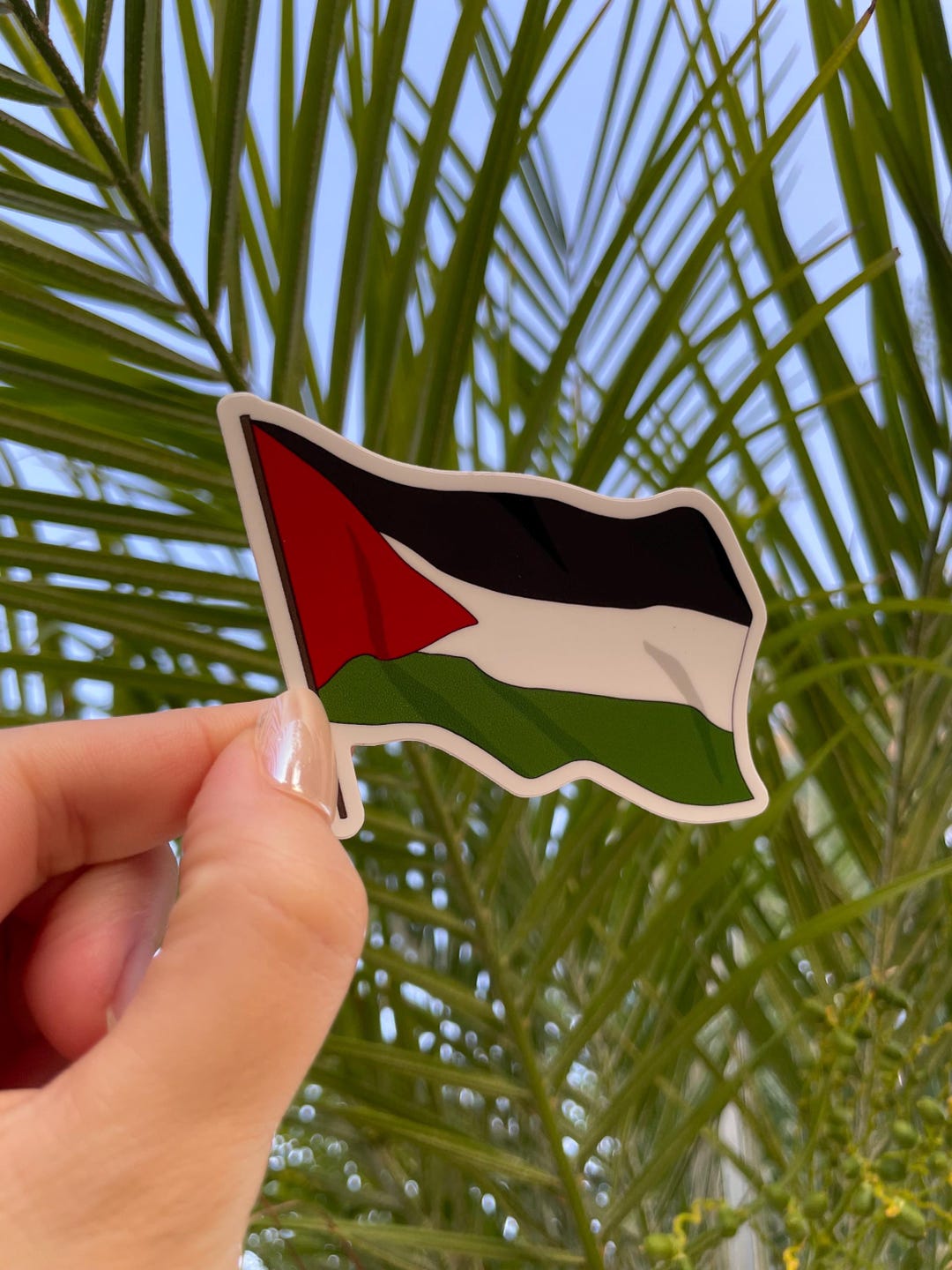 Palestine Flag Sticker - Falasteen Sticker - Flag Sticker - Vinyl ...
