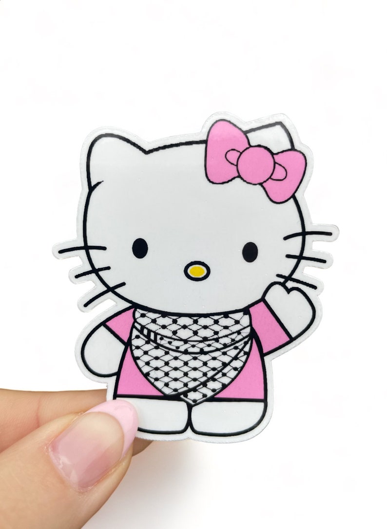 Falastini Hello Kitty Sticker, Palestinian Hello Kitty Sticker ...