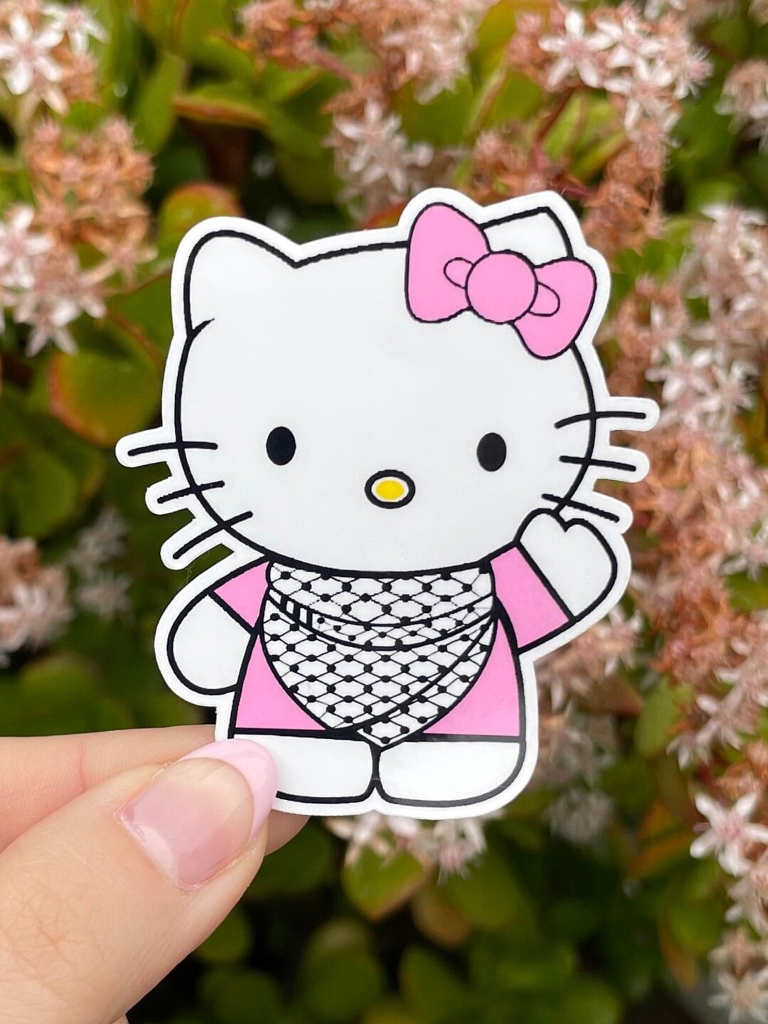 Falastini Hello Kitty Sticker, Palestinian Hello Kitty Sticker ...