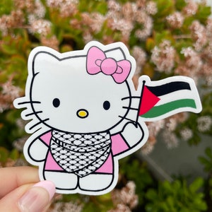 Falastini Hello Kitty Sticker, Palestinian Hello Kitty Sticker ...