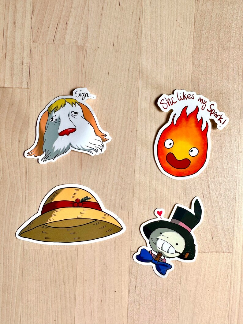 Howl's Moving Castle Vinyl Stickers - Etsy