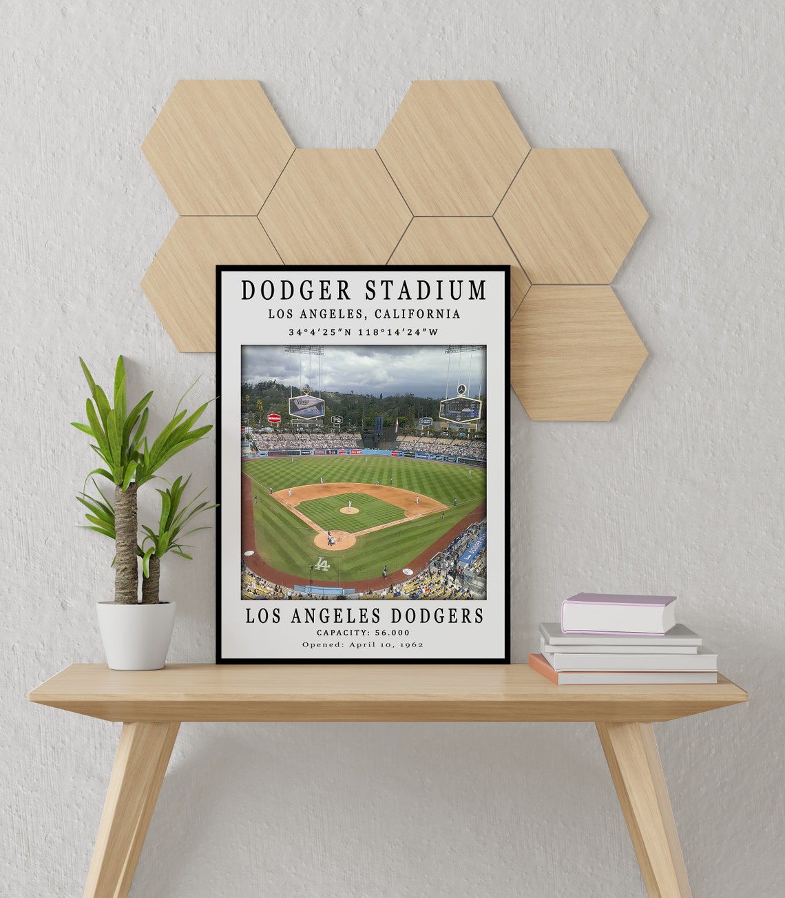 Dodger Stadium Los Angeles Dodgers Digital Printable Poster - Etsy