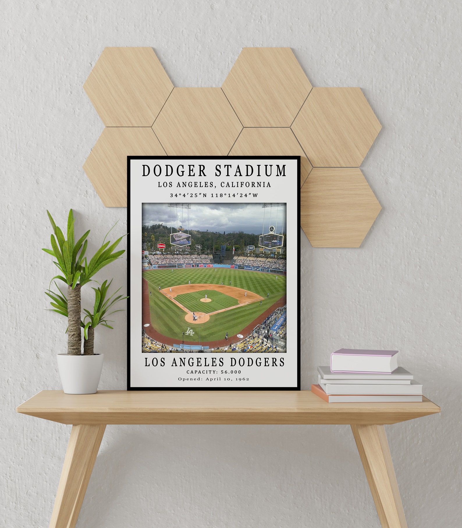 Dodger Stadium Los Angeles Dodgers Digital Printable Poster - Etsy