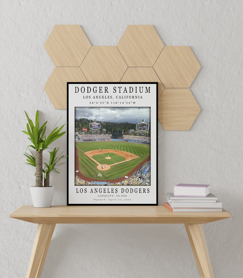 Dodger Stadium Los Angeles Dodgers Digital Printable Poster - Etsy