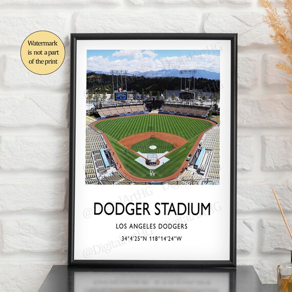 Dodger Stadium Los Angeles Dodgers Digital Printable Poster - Etsy