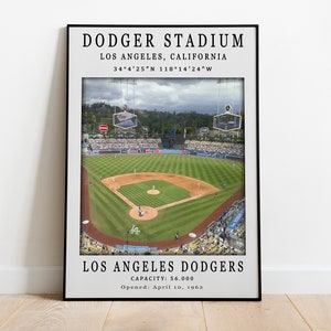 Dodger Stadium Los Angeles Dodgers Digital Printable Poster - Etsy